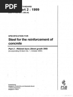 BS 4449 2005 - Steel For The Reinforcement of Concrete | PDF