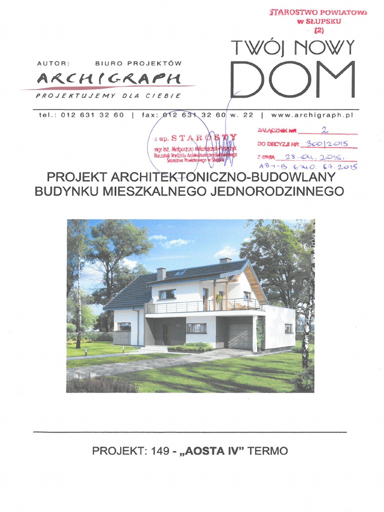 Projekt Architektoniczny Domu | PDF