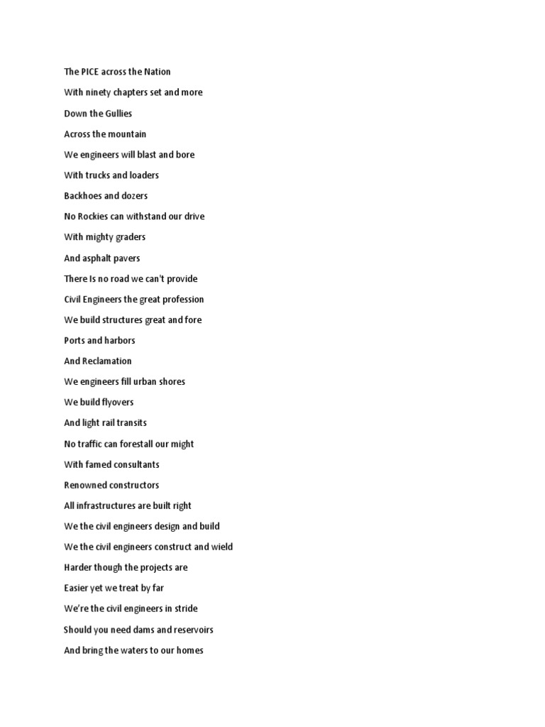 Pice Hymn | PDF | Water And The Environment | Economic Sectors