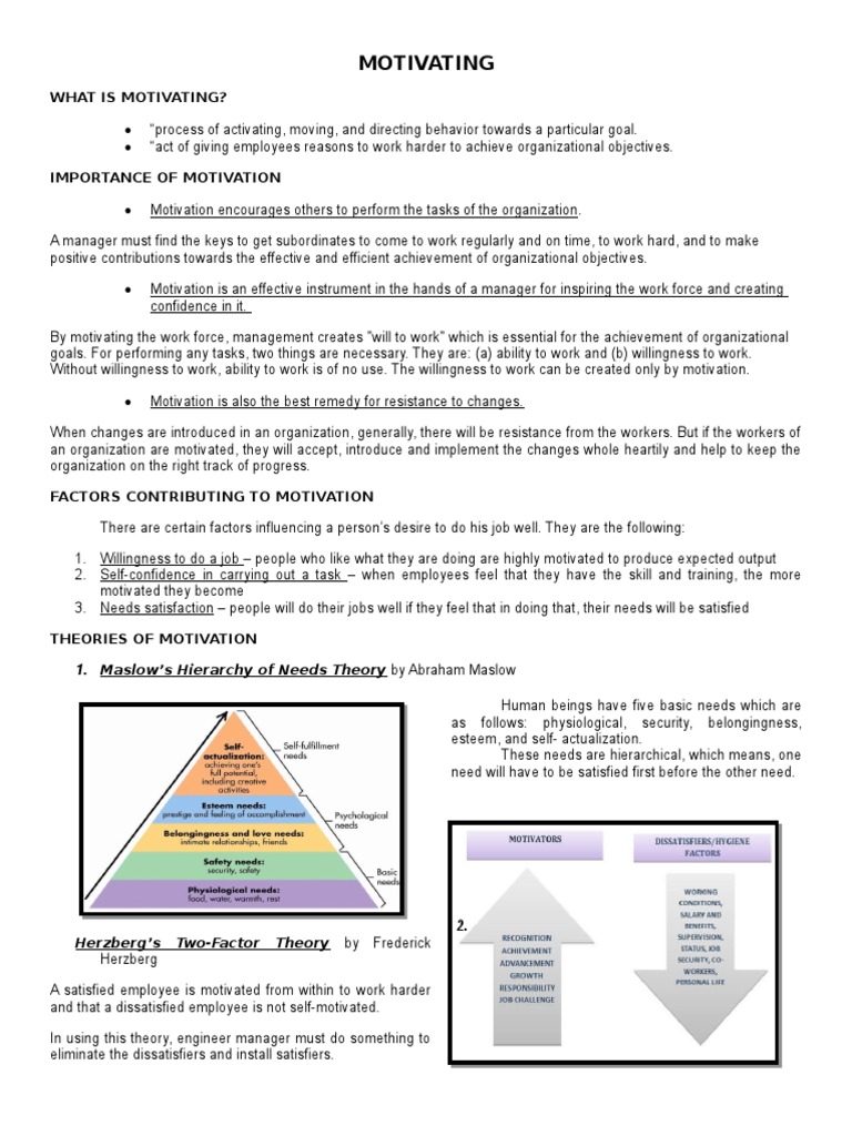 Motivating Function | PDF | Motivation | Motivational