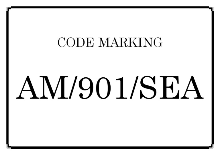 Code Marking | PDF