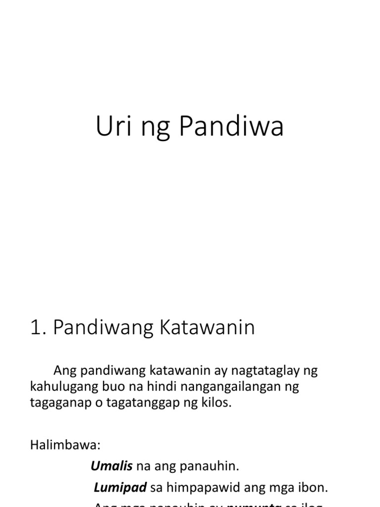 Uri NG Pandiwa-WPS Office | PDF