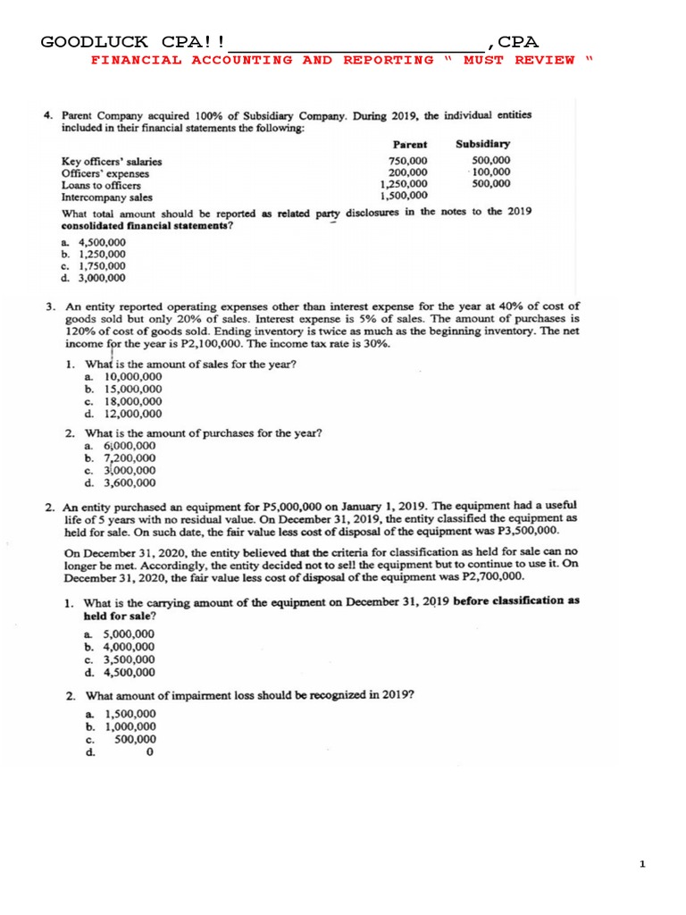 Cpar Far Must Review | PDF
