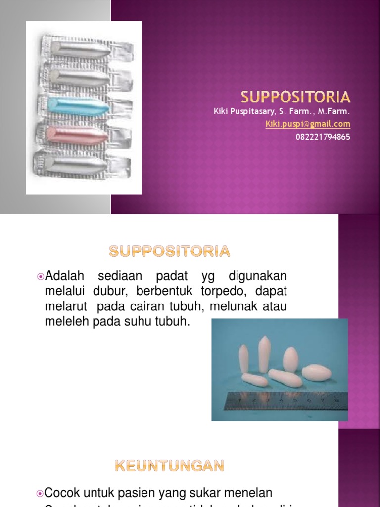 SUPPOSITORIA | PDF | Memasak, Makanan, & Anggur | Kesehatan Holistik