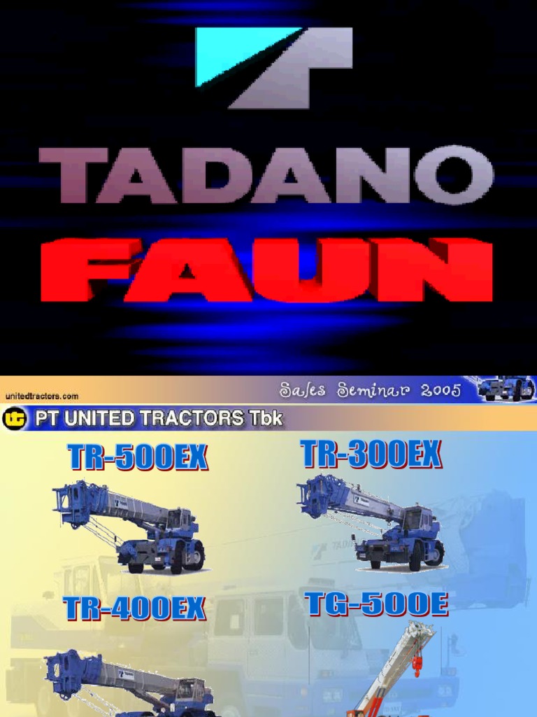 Tadano Japan | PDF | Crane (Machine) | Automatic Transmission