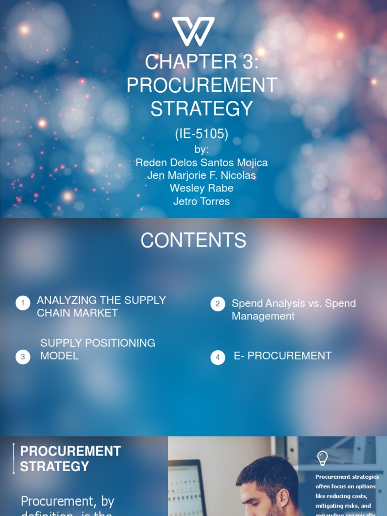 Procurement Strategy | PDF | Procurement | Supply Chain