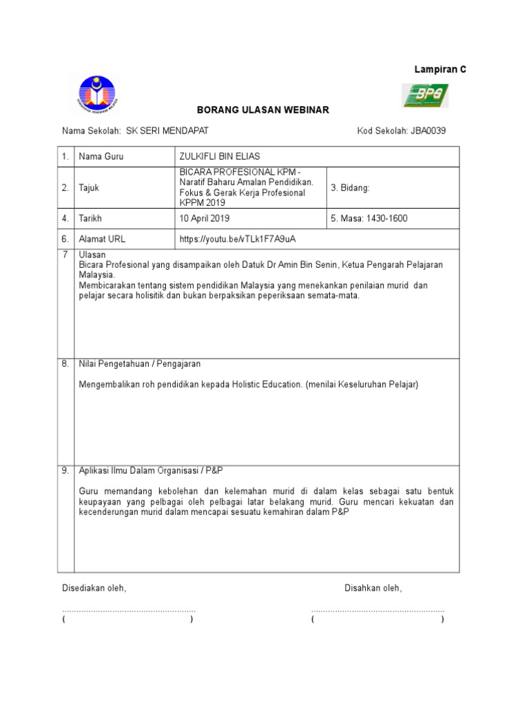 Ulasan Webinar GB | PDF