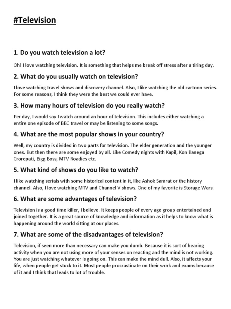 Television | PDF | Television | Entertainment (General)