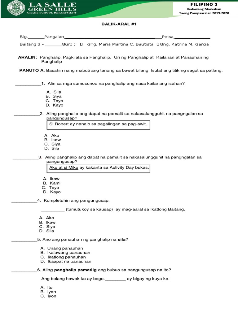 Balik-Aral # 1 | PDF