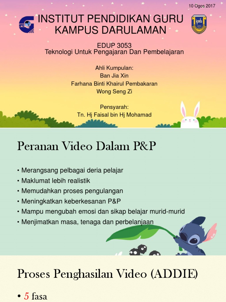 EDUP 3053 TMK Slide Assignment 2017 | PDF