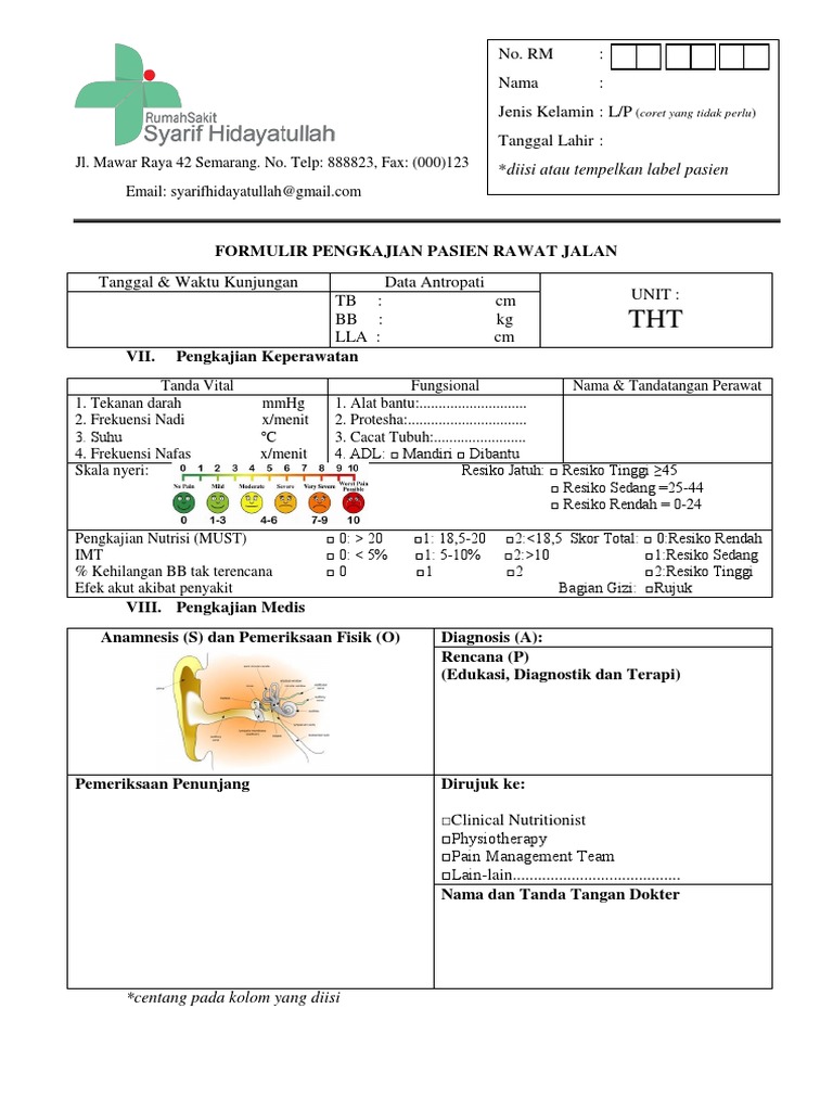 Desain Formulir THT | PDF