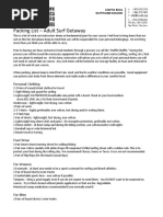 The Sabalauski Air Assault School (Tsaas) Student Packing List | PDF ...