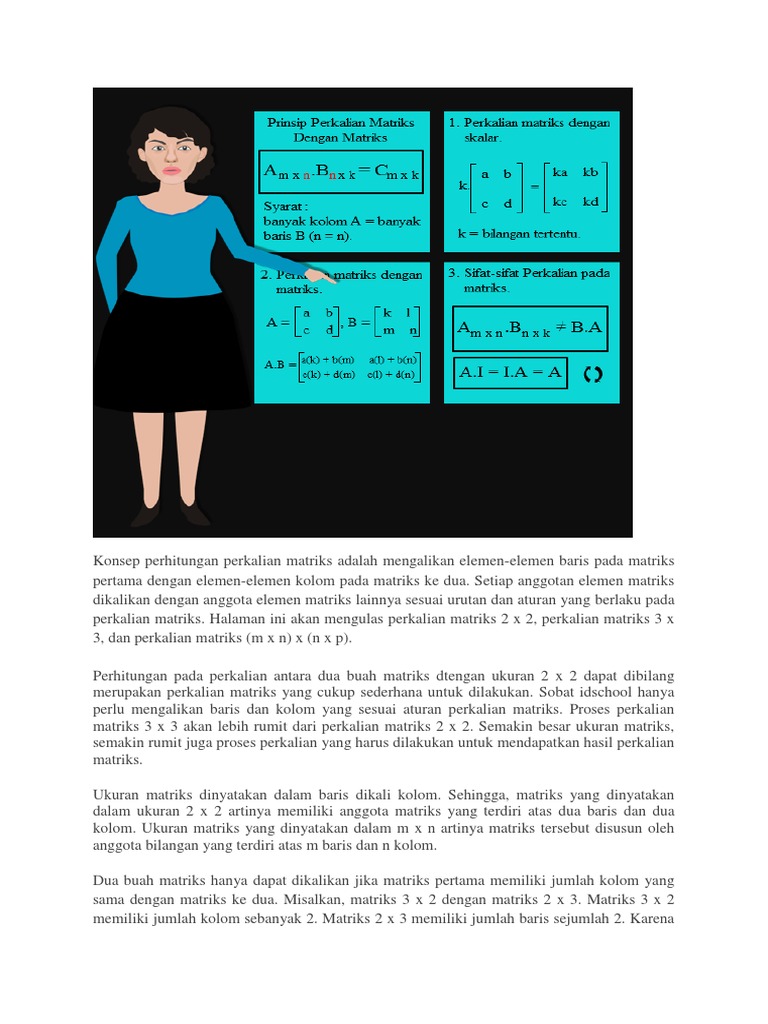 Panduan Perkalian Matriks 2x2 dan 3x3 | PDF