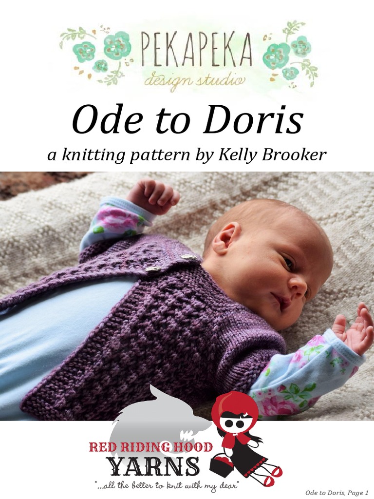 Ode To Doris PDF | PDF | Knitting | Basic Knitted Fabrics