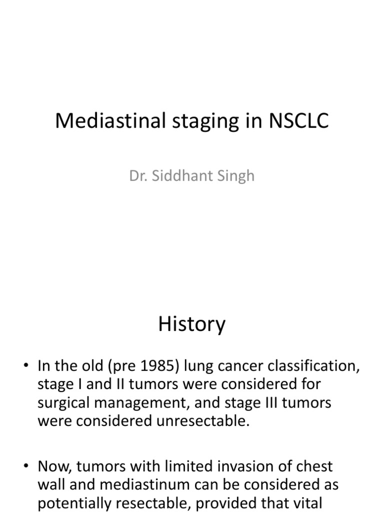 Mediastinal Staging in NSCLC Explained | PDF | Non Small Cell Lung ...