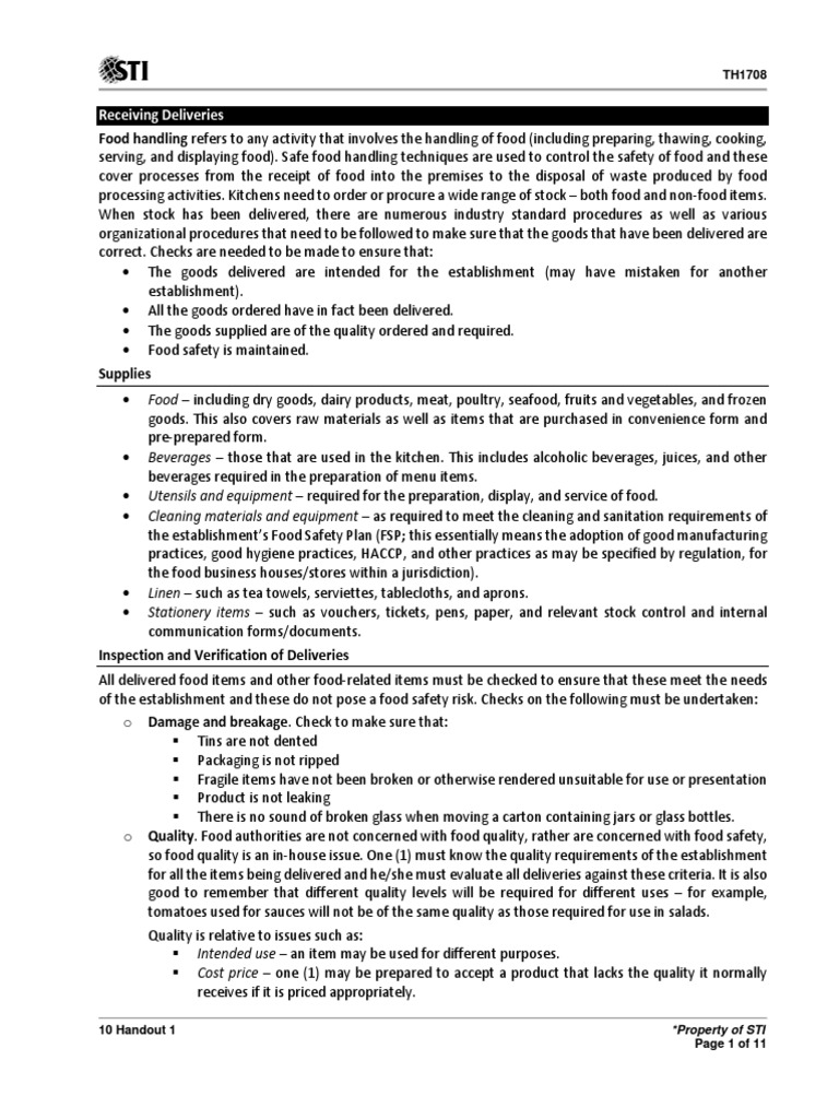 10 Handout 1 (3) Report PDF | PDF | Shelf Life | Food Storage