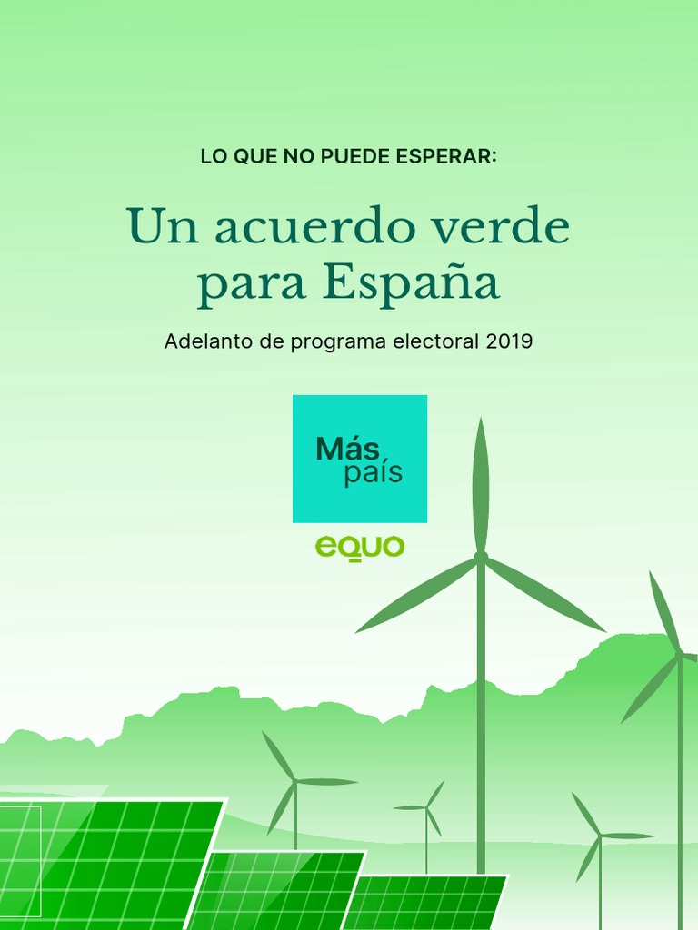 Programa Verde Mas Pais | PDF | España | Sustentabilidad