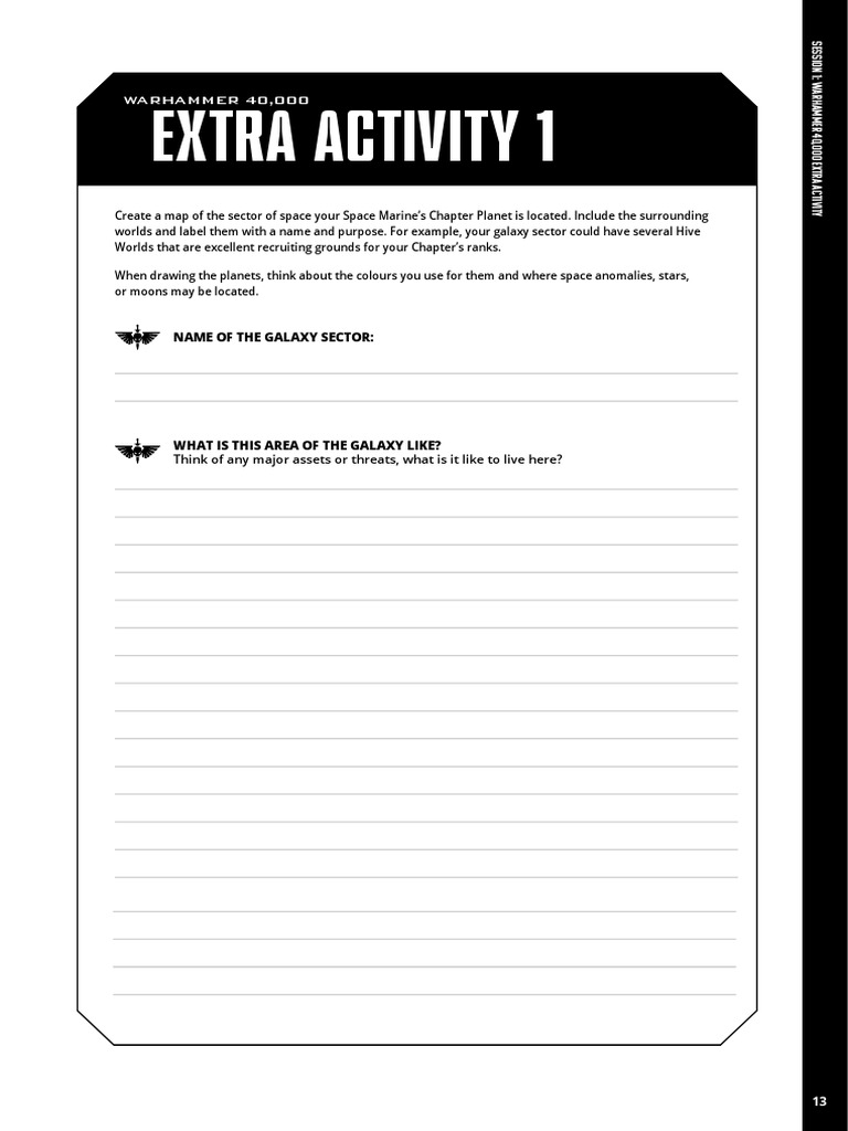 40K Extra Activity 1 | PDF