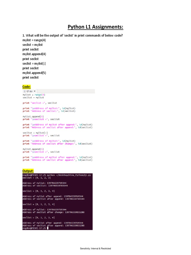 Python L1 Assignments Topgear Hima 284446 | PDF | String (Computer Science) | Data