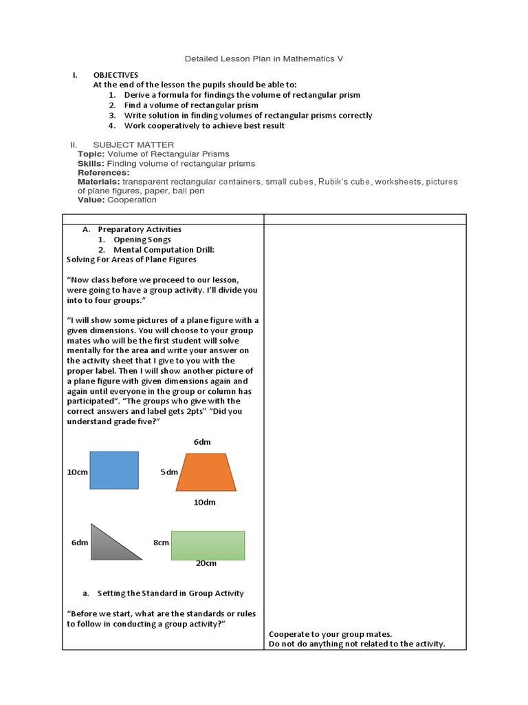 Topic: Skills: References: Materials: Value | PDF | Area | Euclidean ...