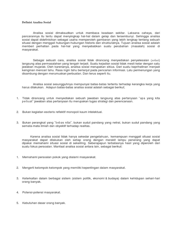 Materi Ansos Pmii | PDF