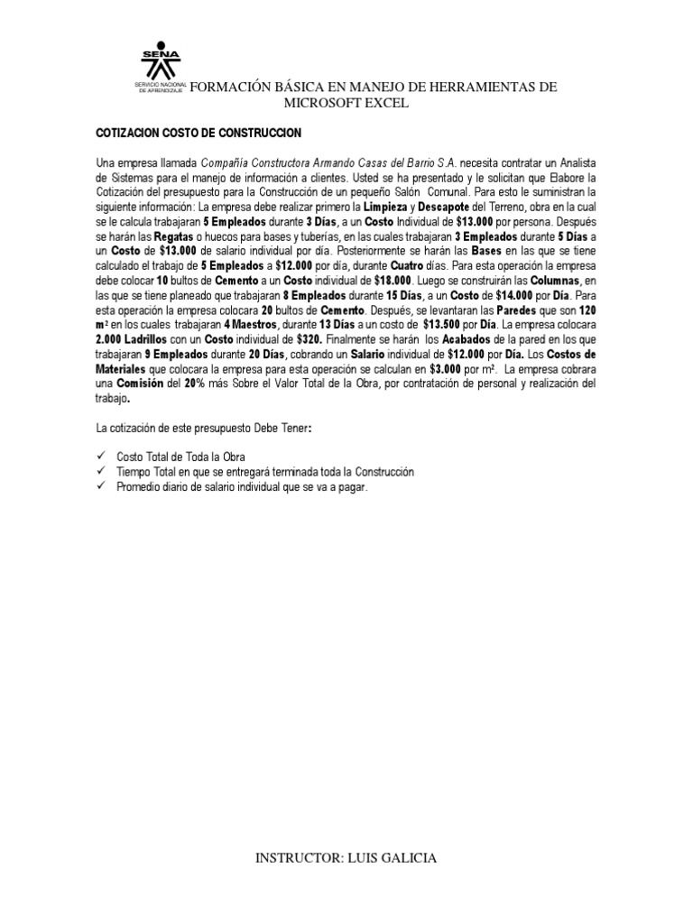 Actividad 3 Excel Basico | PDF