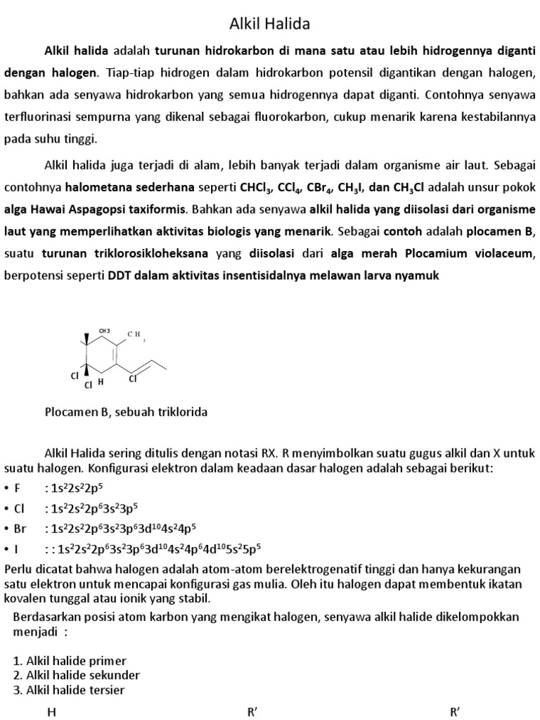 Alkil Halida | PDF