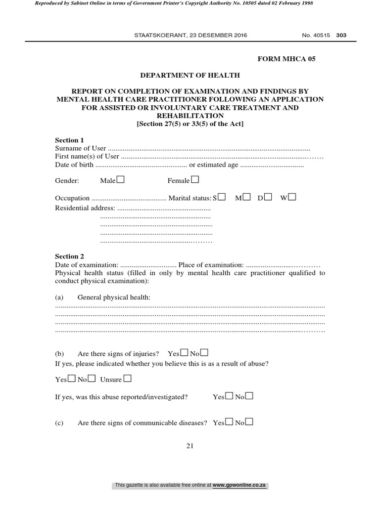 Mcha 05 | Download Free PDF | Mental Health Professional | Health Care