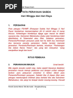 Tata Ibadat Sabda Katolik Tanpa Imam | PDF