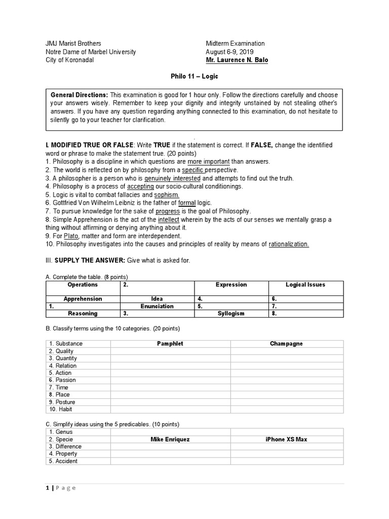 LOGIC PDF Logic Truth