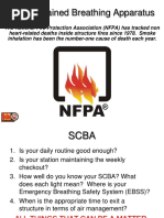 Scba Donning Instruction | PDF | Underwater Diving | Diving Equipment