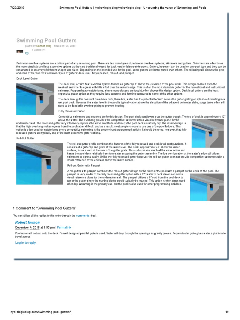 Swimming Pool Gutter Designs Compared | PDF | Swimming Pool | Swimming ...