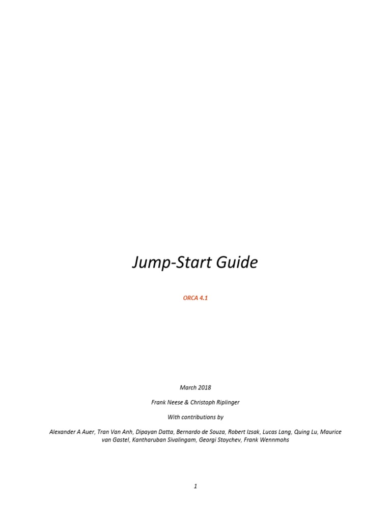 Jump-Start Guide for ORCA Quantum Chemistry Suite | PDF | Density ...