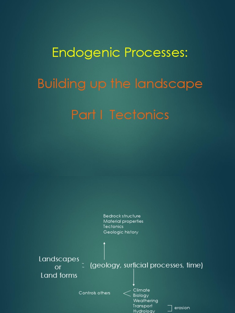 6 Endogenic Processes - Tectonics-1 | PDF