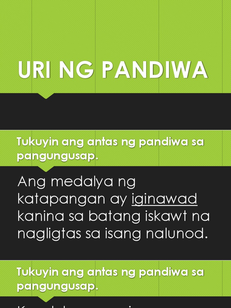 Uri NG Pandiwa | PDF