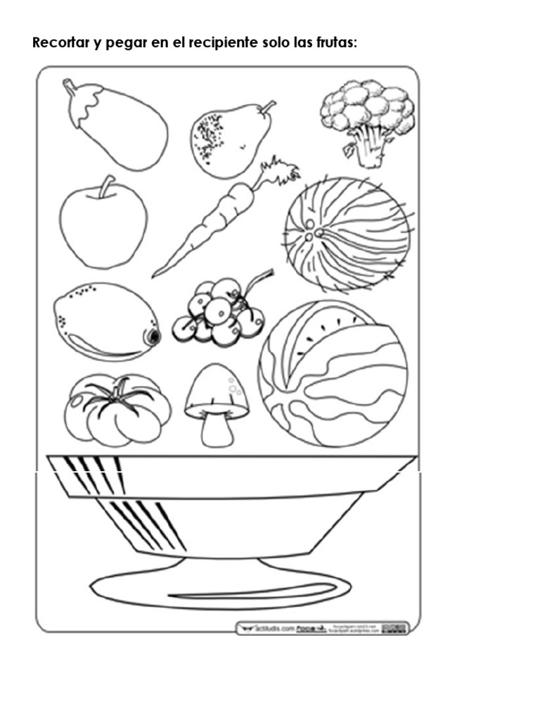 Actividades de Frutas y Verduras | PDF