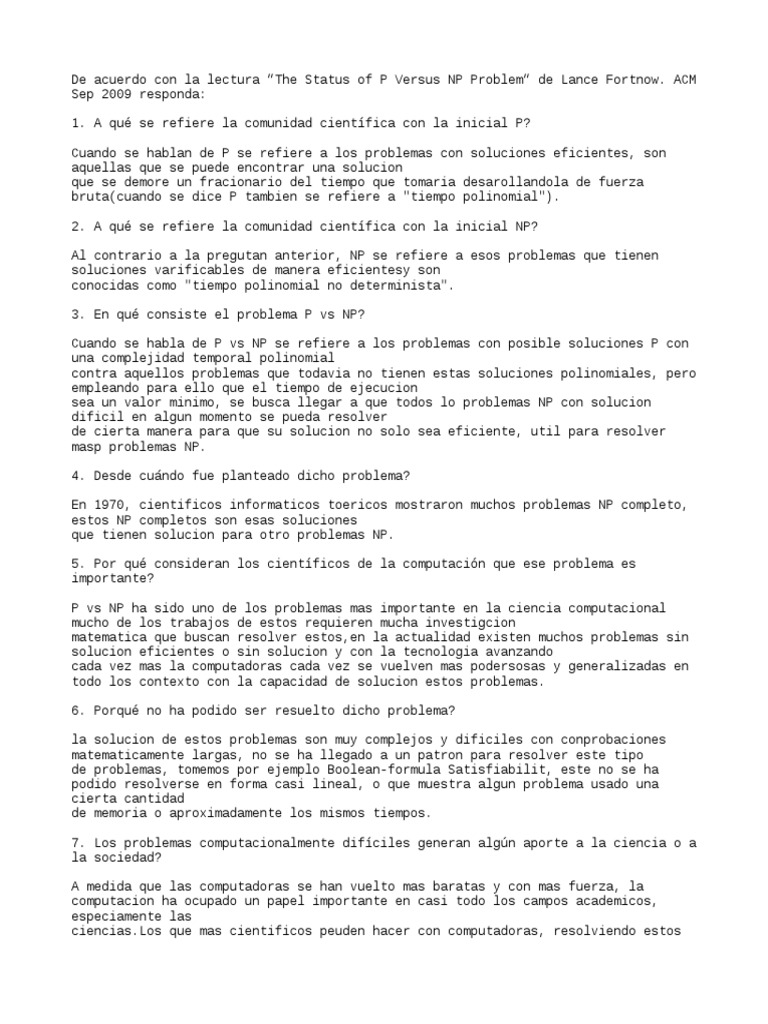 Pvs NP | PDF | Ciencias de la Computación | Áreas de informática