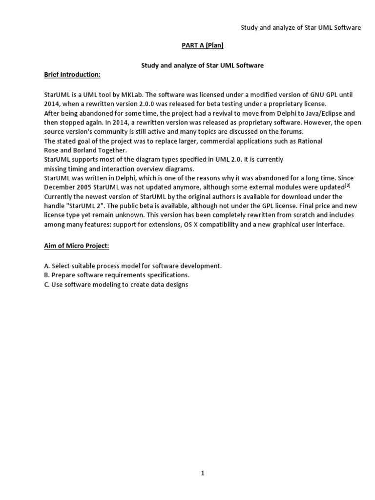 Software Engineering Micro Project | PDF | Unified Modeling Language ...