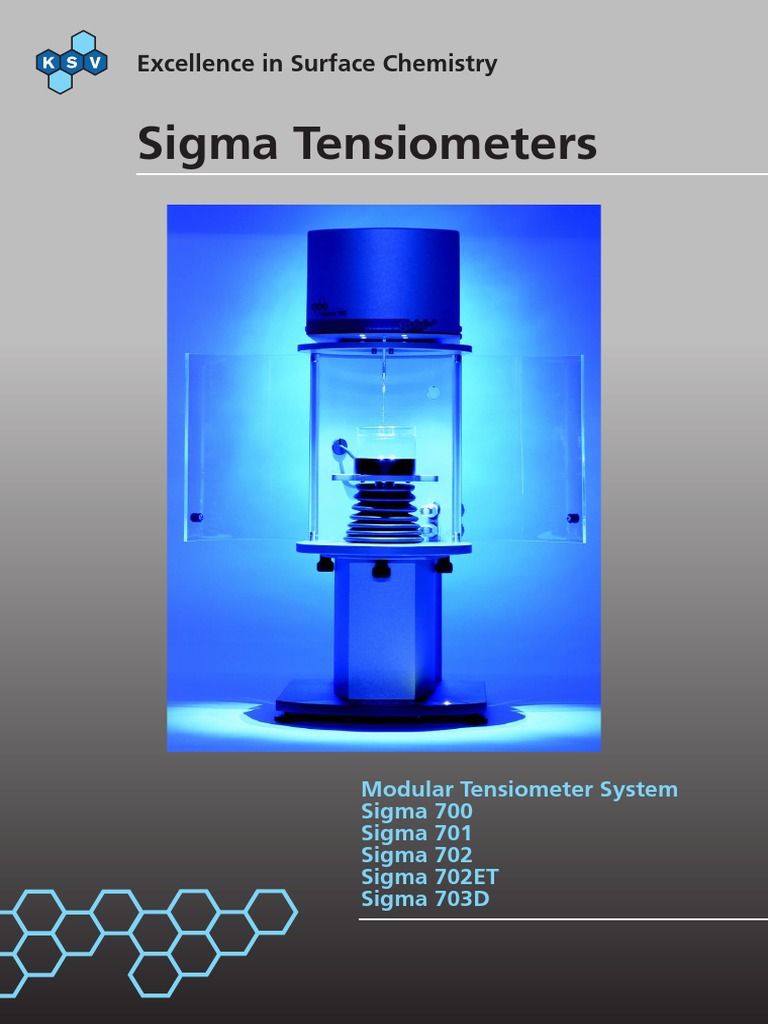 Tensiómetro Sigma 700 | PDF | Wetting | Surface Tension