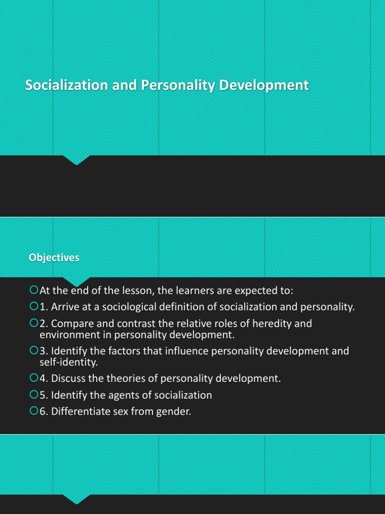 Socialization and Personality Development | PDF | Id | Socialization