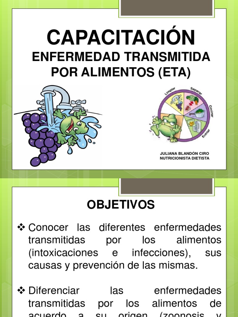 Diapositivas Etas | Diarrea | Enfermedades transmitidas por alimentos