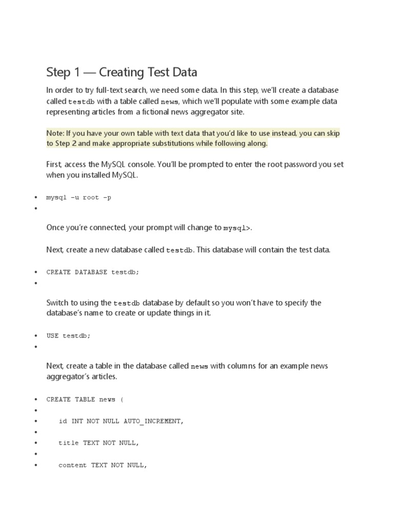 MySql Text | PDF | Database Index | Databases