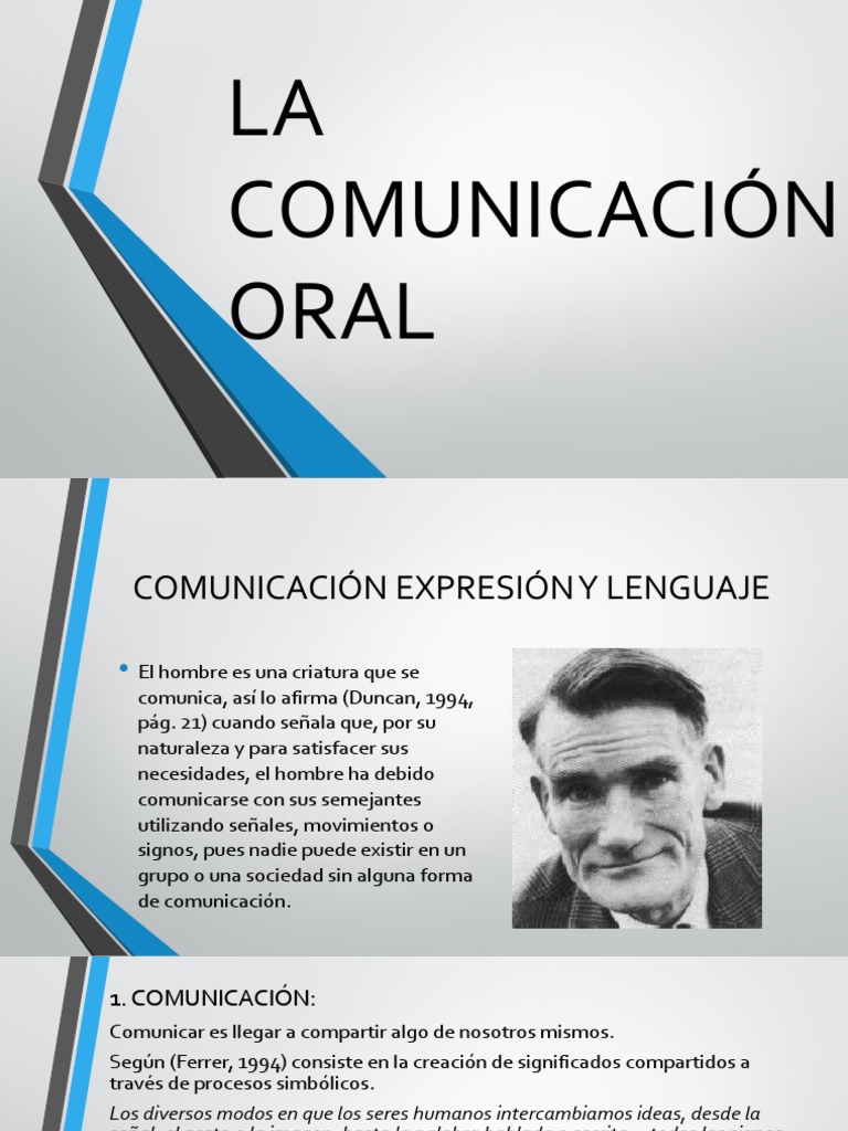 La Comunicación Oral | PDF