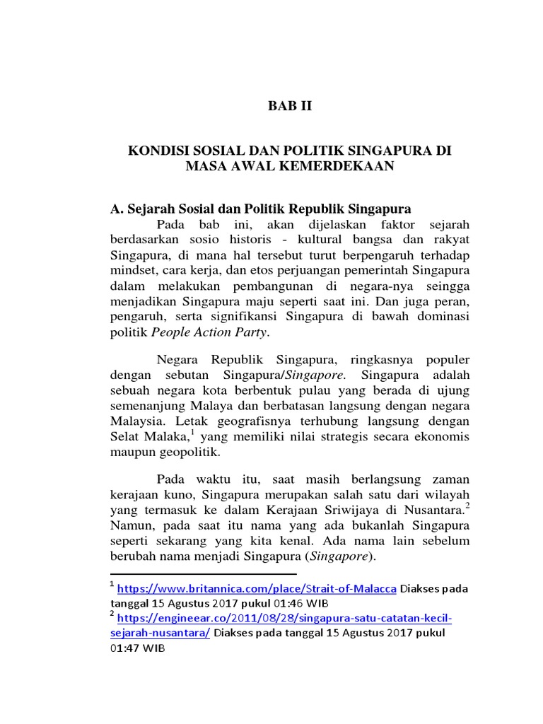 Skripsi Singapura - Bab 2 PDF | PDF | Perjalanan