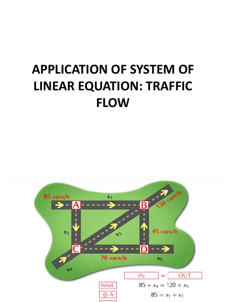 Application of System of Linear Equation | PDF