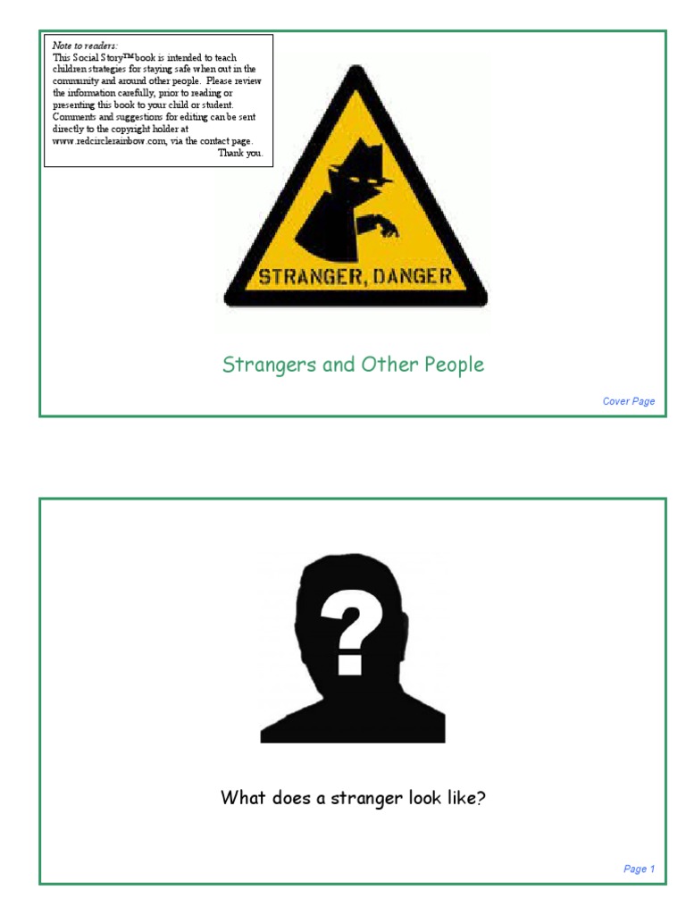 Strangers and Other People: What Does A Stranger Look Like? | PDF ...