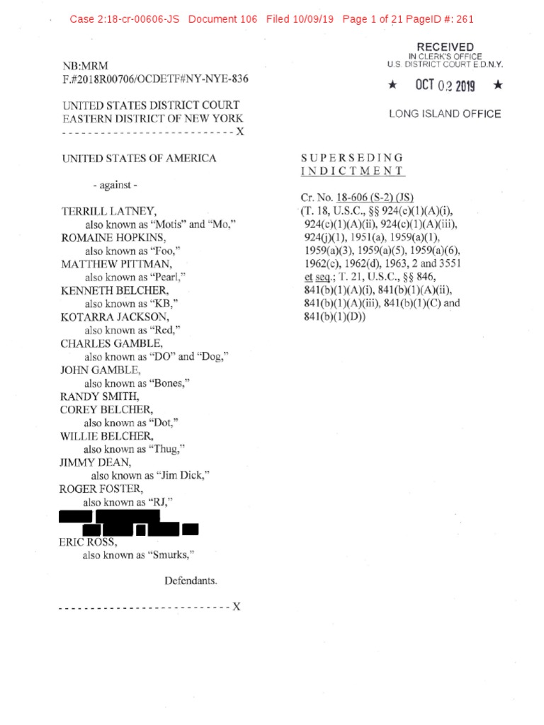 Superseding Indictment