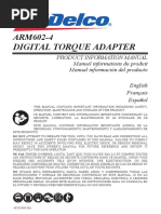 CDI Computorq II Torque Wrench Manual | PDF | Computer Memory | Calibration