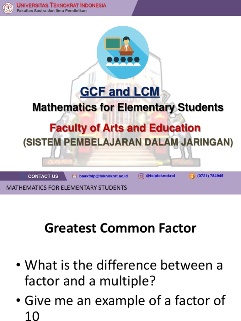 GCF and LCM Methods for Students | PDF | Prime Number | Number Theory
