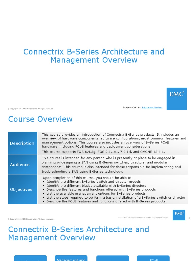 SRG - Connectrix B-Series Architecture and Management Overview Final ...